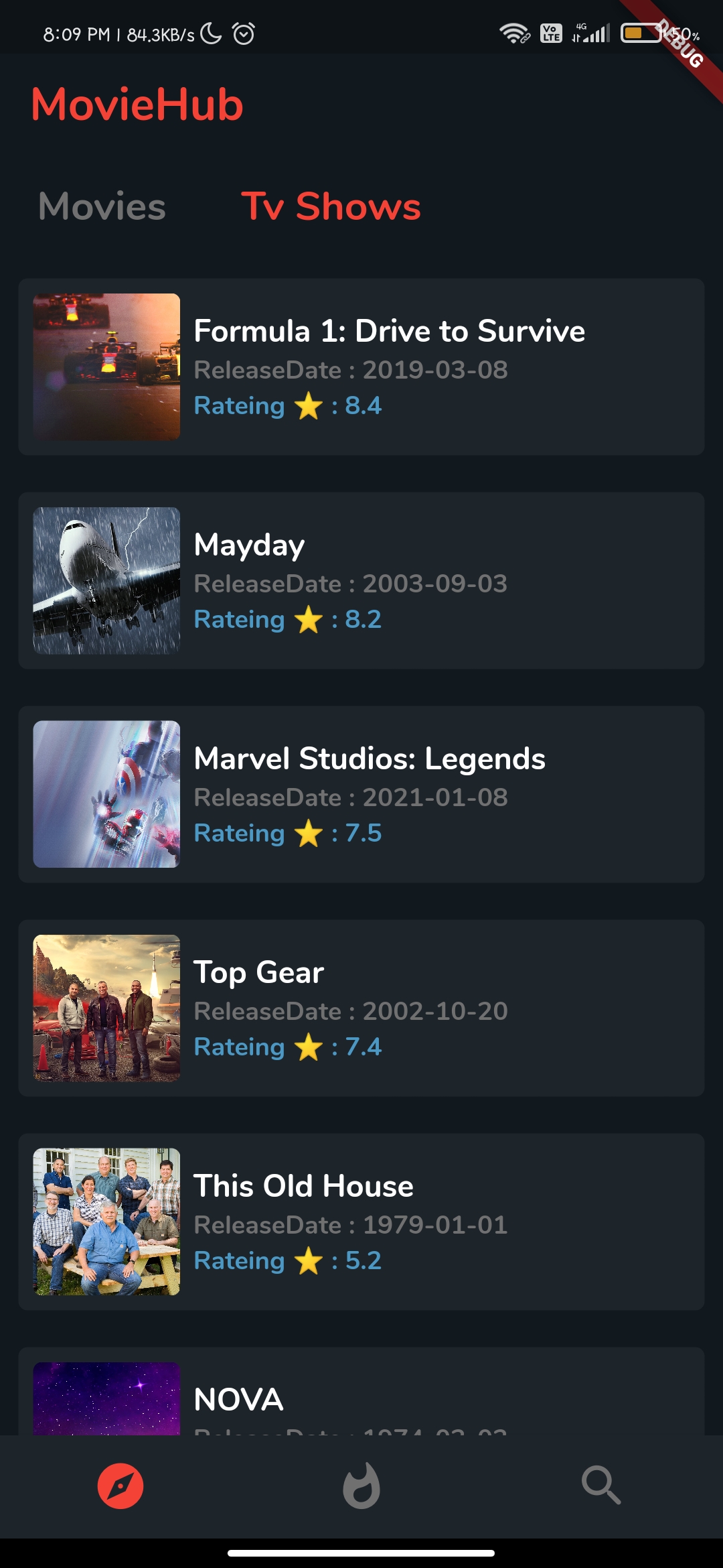 GitHub - codeA007/movieHub-flutter-project: This is a app which has information related to movies