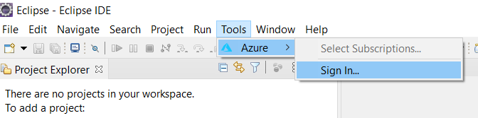 [Eclipse] Azure Toolkit for Eclipse "Sign In" button not working · Issue #5137 · microsoft/azure ...