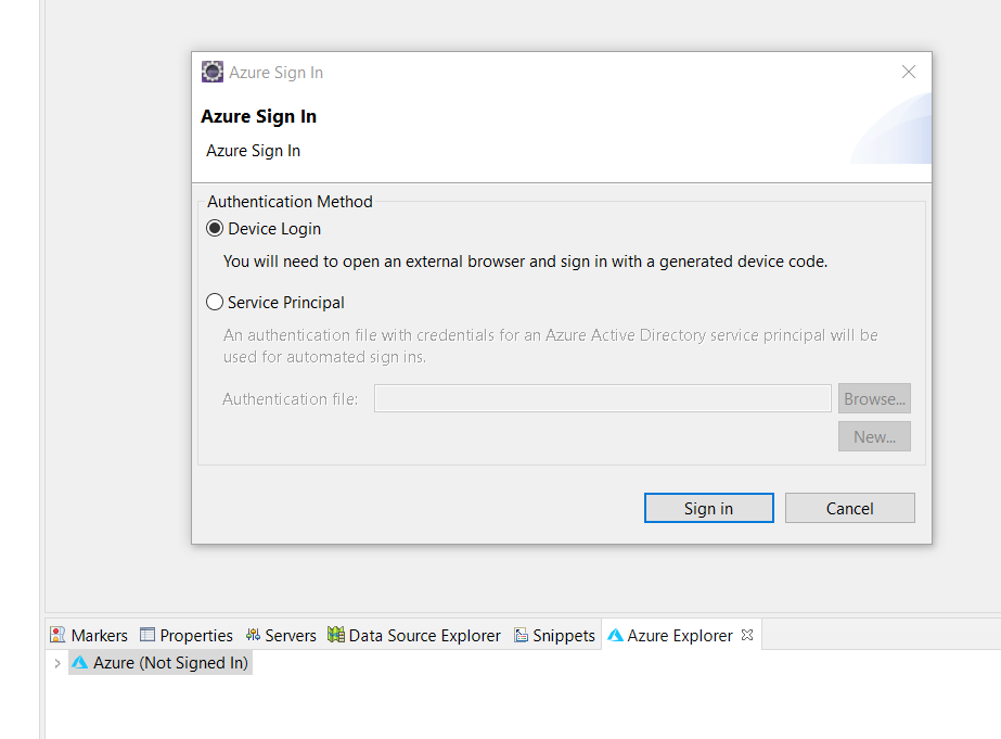 [Eclipse] Azure Toolkit for Eclipse "Sign In" button not working · Issue #5137 · microsoft/azure ...