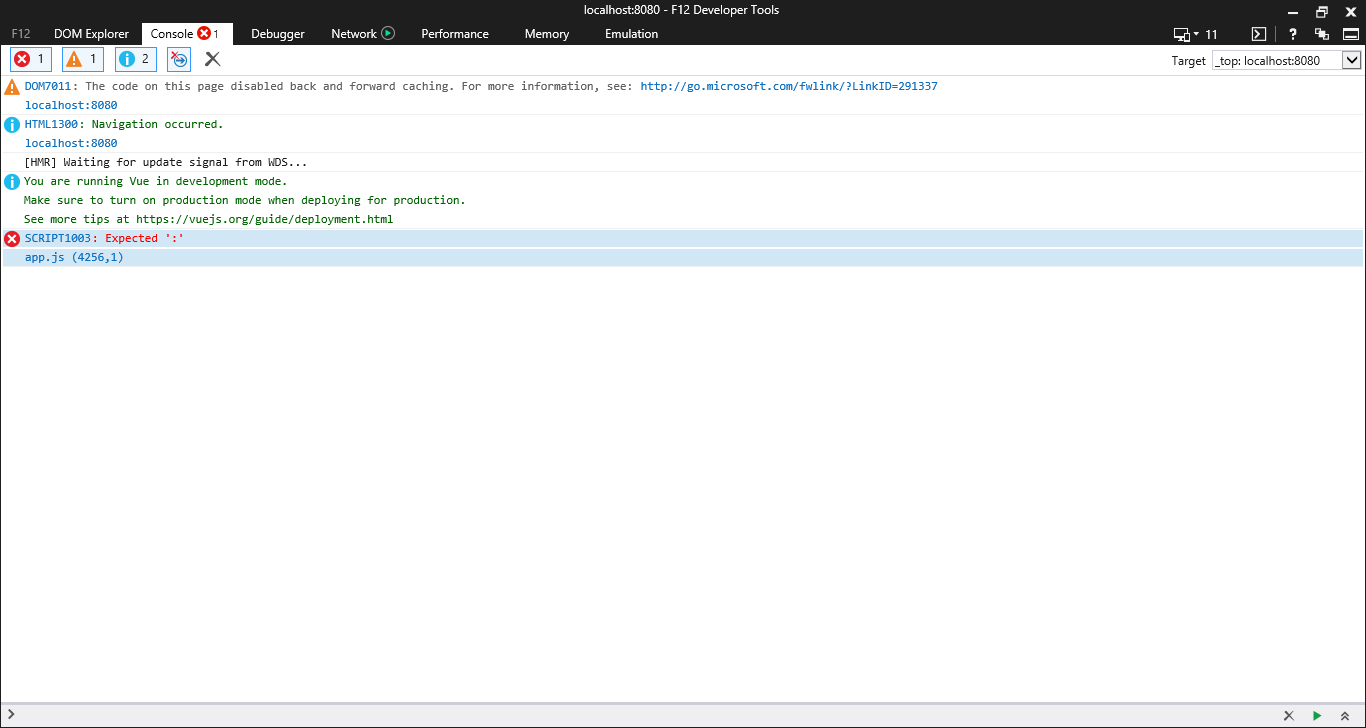 Error Using Ie11 Script1003 Expected · Issue 2 · Kelin2025vue Responsive Components · Github 