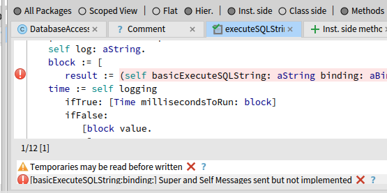 Unimplemented Message Send In Databaseaccessorexecutesqlstringbinding · Issue 123 · Pharo 
