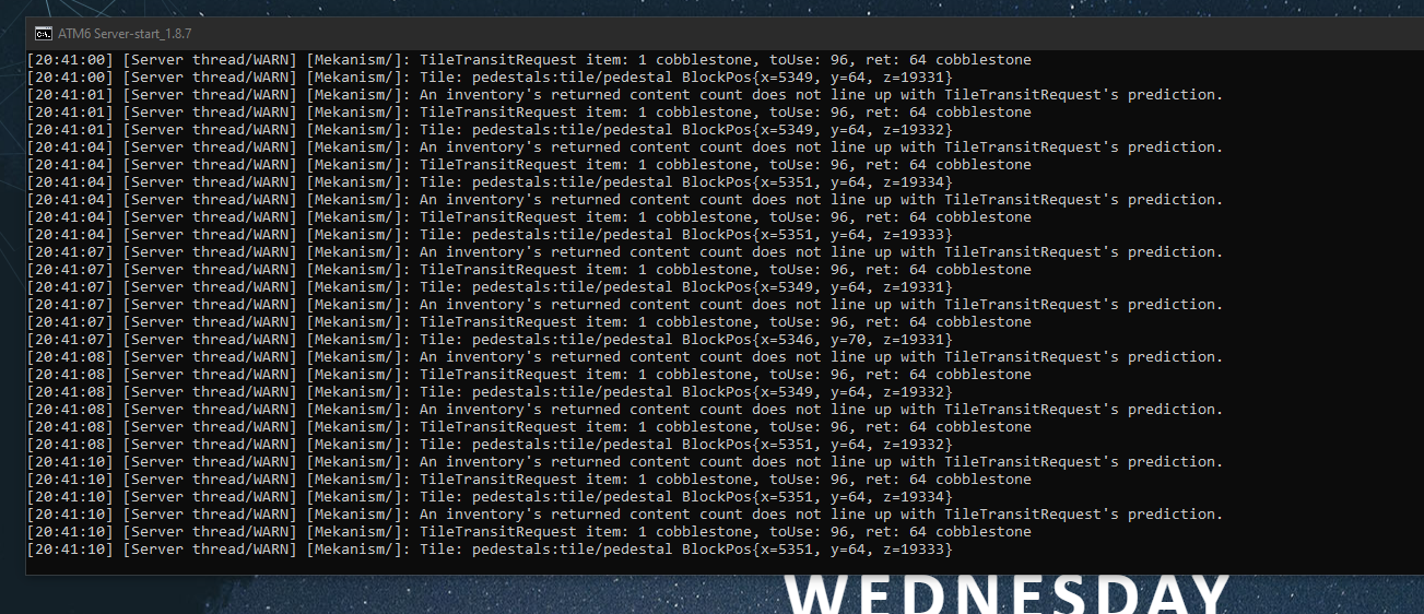 Server are loging full pipe & laggs server · Issue #147 · Mowmaster/Pedestals · GitHub