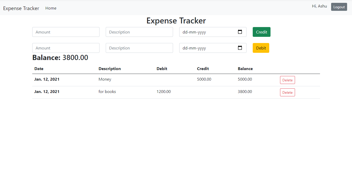 GitHub - ashutoshacharya24/cubexo: Expense Tracker