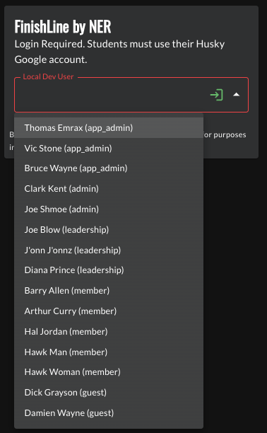 Login Page - Organize the Users on the Dev Login List · Issue #662 · Northeastern-Electric ...