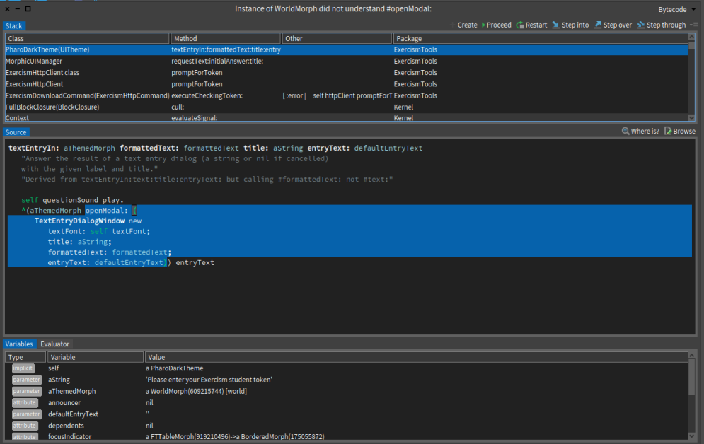 exercism does not work in Pharo 9 · Issue #414 · exercism/pharo-smalltalk · GitHub
