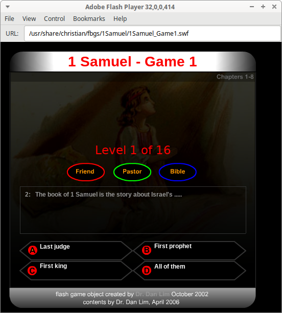 1 Samuel - Game 1 - Text Problem · Issue #2857 · ruffle-rs/ruffle · GitHub
