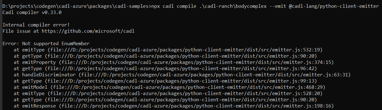 [cadl] Do we support `EnumMember` type of discriminator value? · Issue #1382 · Azure/autorest ...