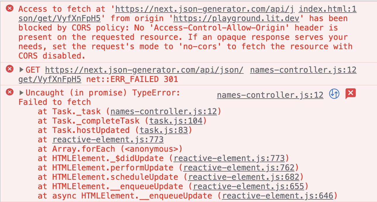 "Names controller" example does not work · Issue #559 · lit/lit.dev · GitHub