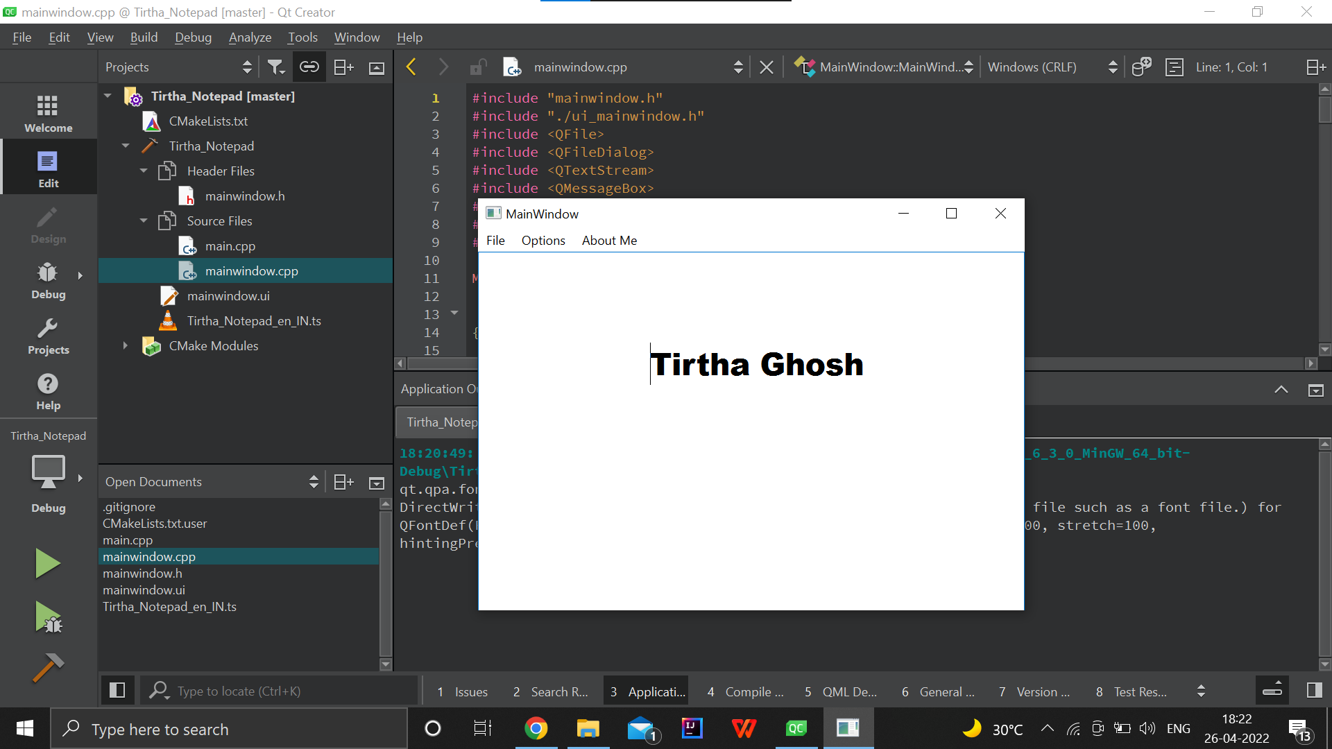 Github Tirtha Indiaqt Notepad An Iit B Internship Assignment