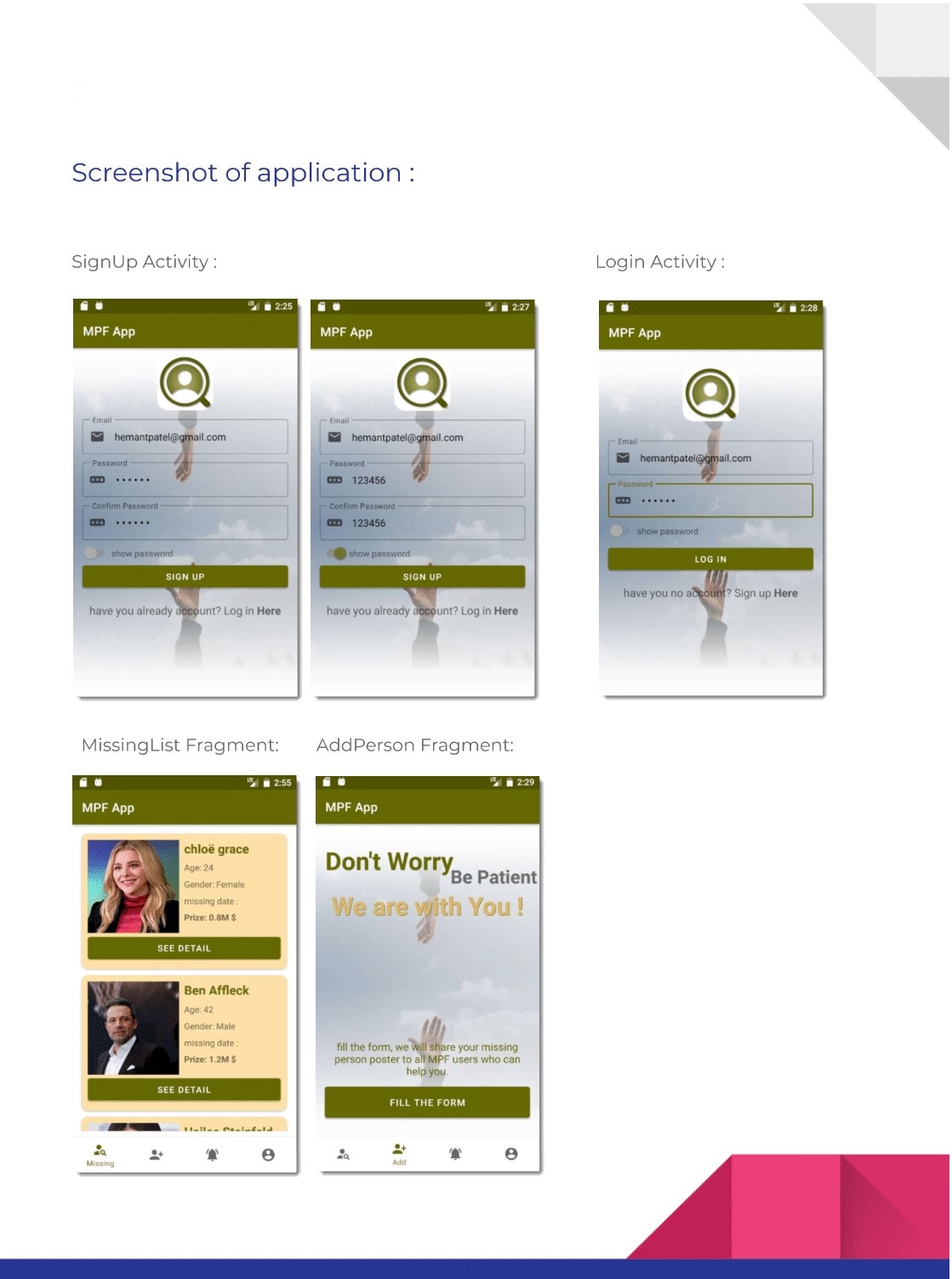 GitHub - Patel-Hemant/MPF-App: Missing Person Finder App is an android app which is very useful ...