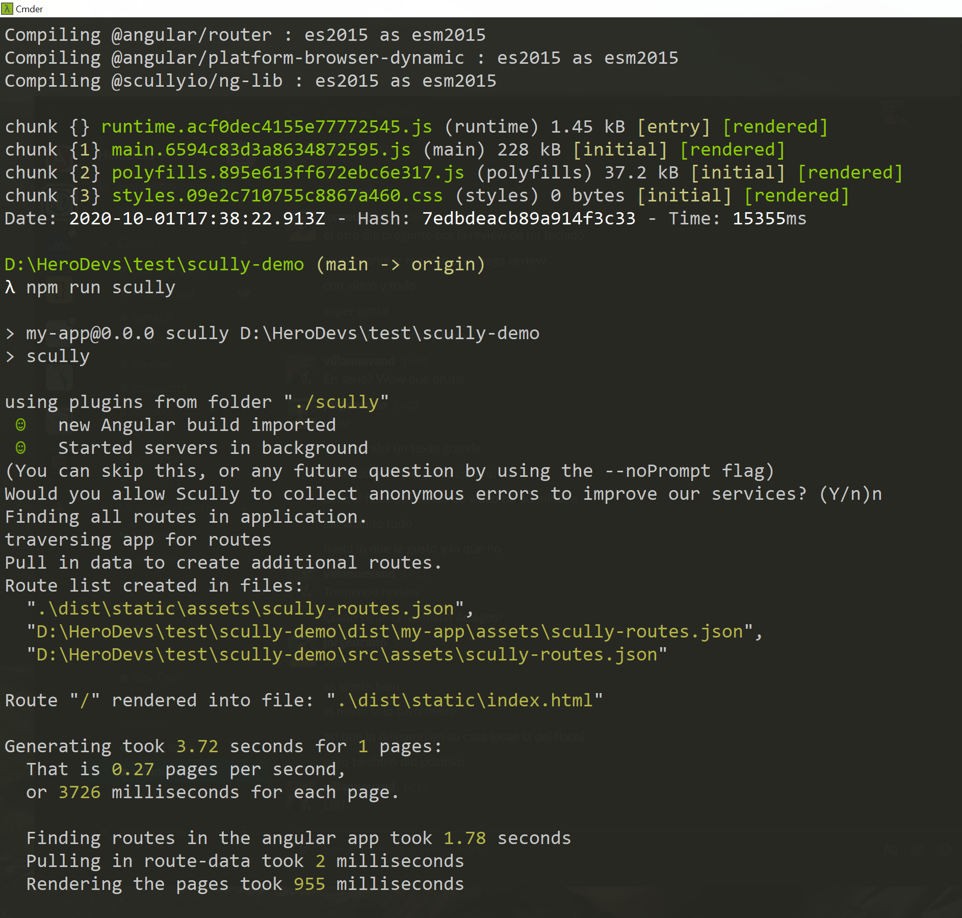 Scully build fails immediately in new project · Issue #1000 · scullyio/scully · GitHub