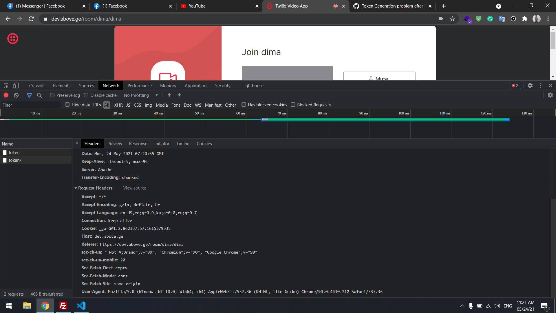 Token Generation Problem After Build · Issue 525 · Twiliotwilio Video App React · Github 0022