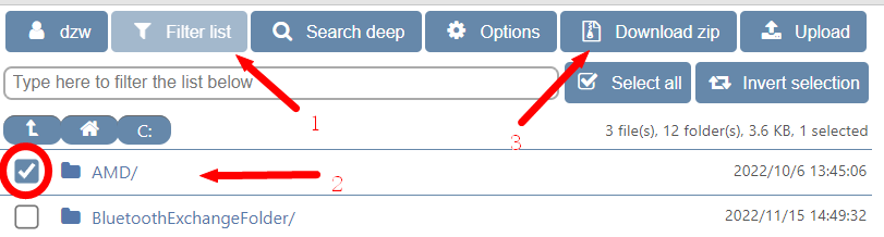 download zip file without file format suffix under "Fliter List" · Issue #92 · rejetto/hfs · GitHub