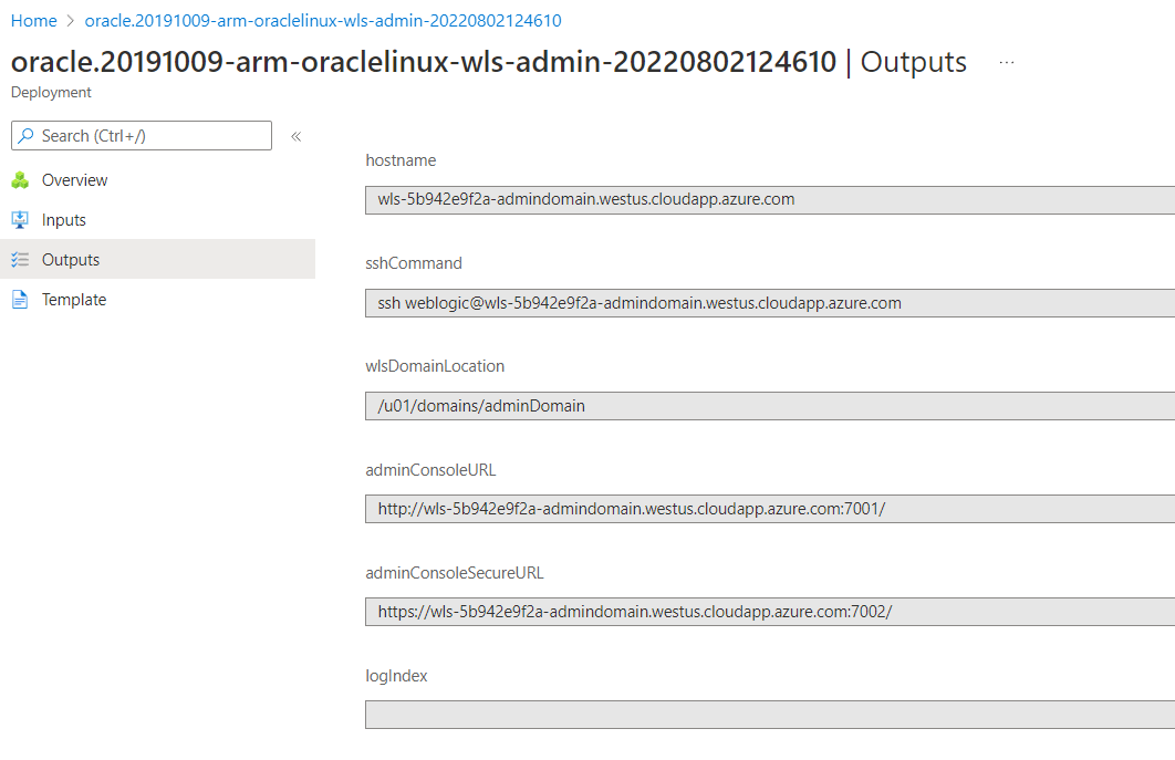 Incomplete Output For Console Url · Issue 189 · Oracle Weblogic Azure · Github