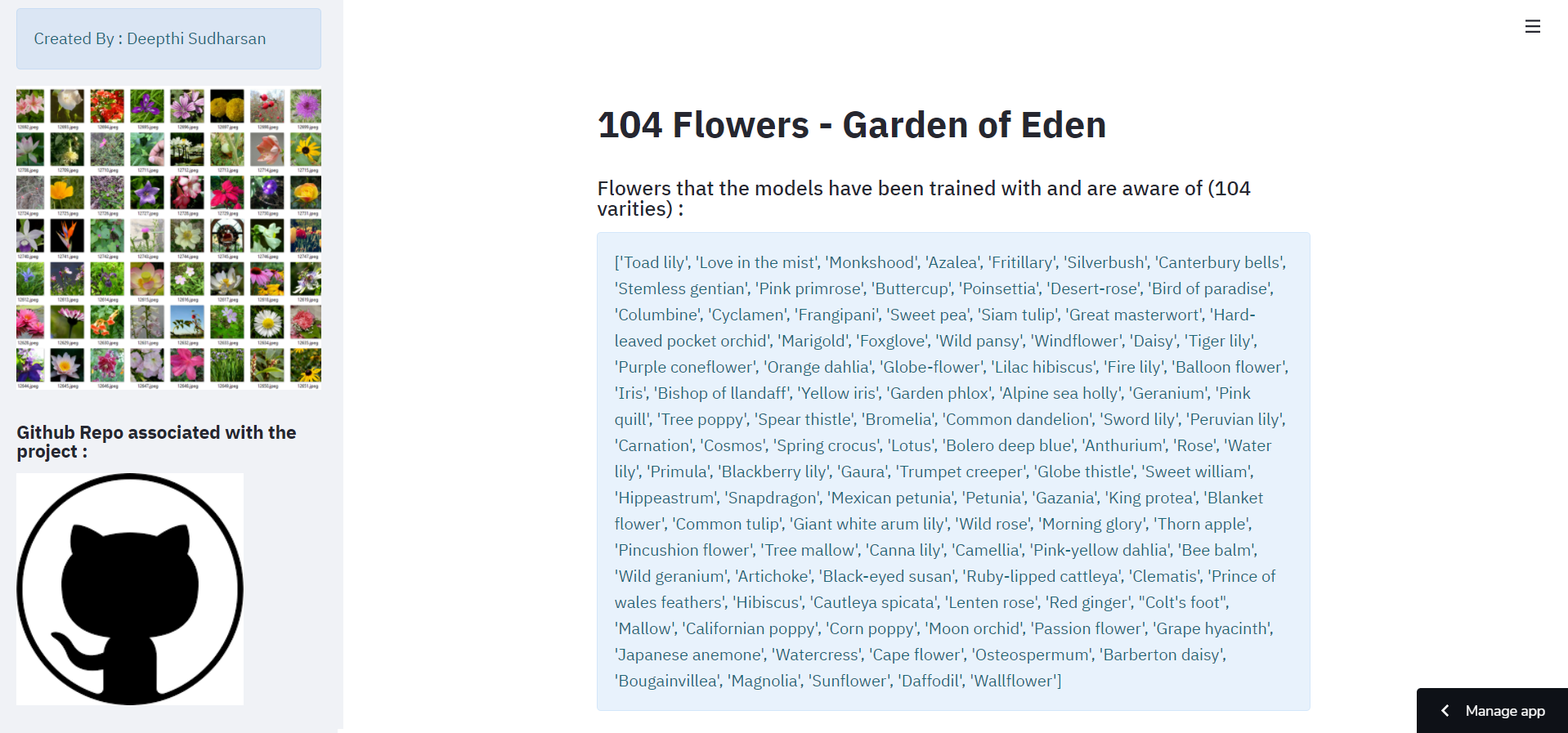 GitHub - DeepthiSudharsan/104-Flower-Classification: Flower Classification using Pre-Trained DL ...