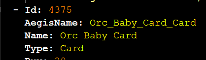 Wrong Card Orc Baby Card · Issue #6169 · rathena/rathena · GitHub