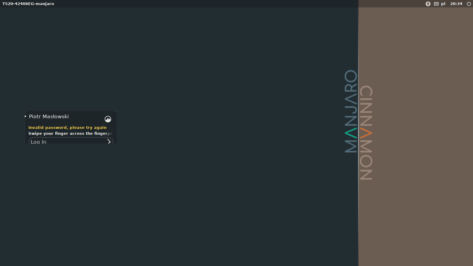 Authentication through fprintd breaks the interface and is unusable · Issue #168 · linuxmint ...