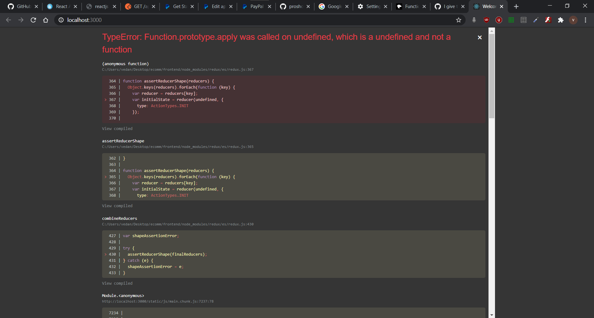 TypeError: Function.prototype.apply was called on undefined, which is a ...