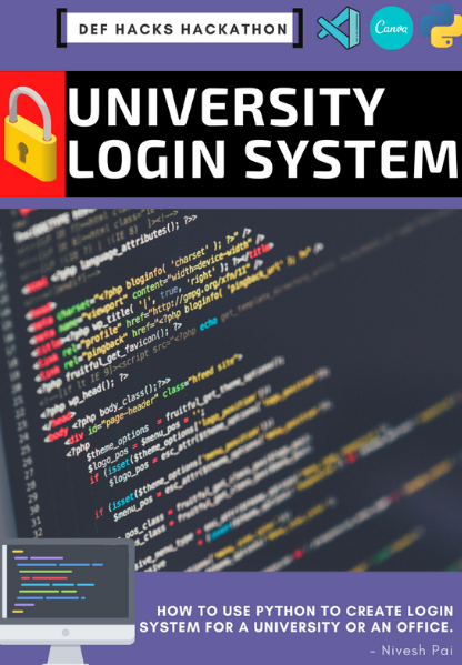 GitHub - Niveshpai/University_Login_System: This project is used as a ...