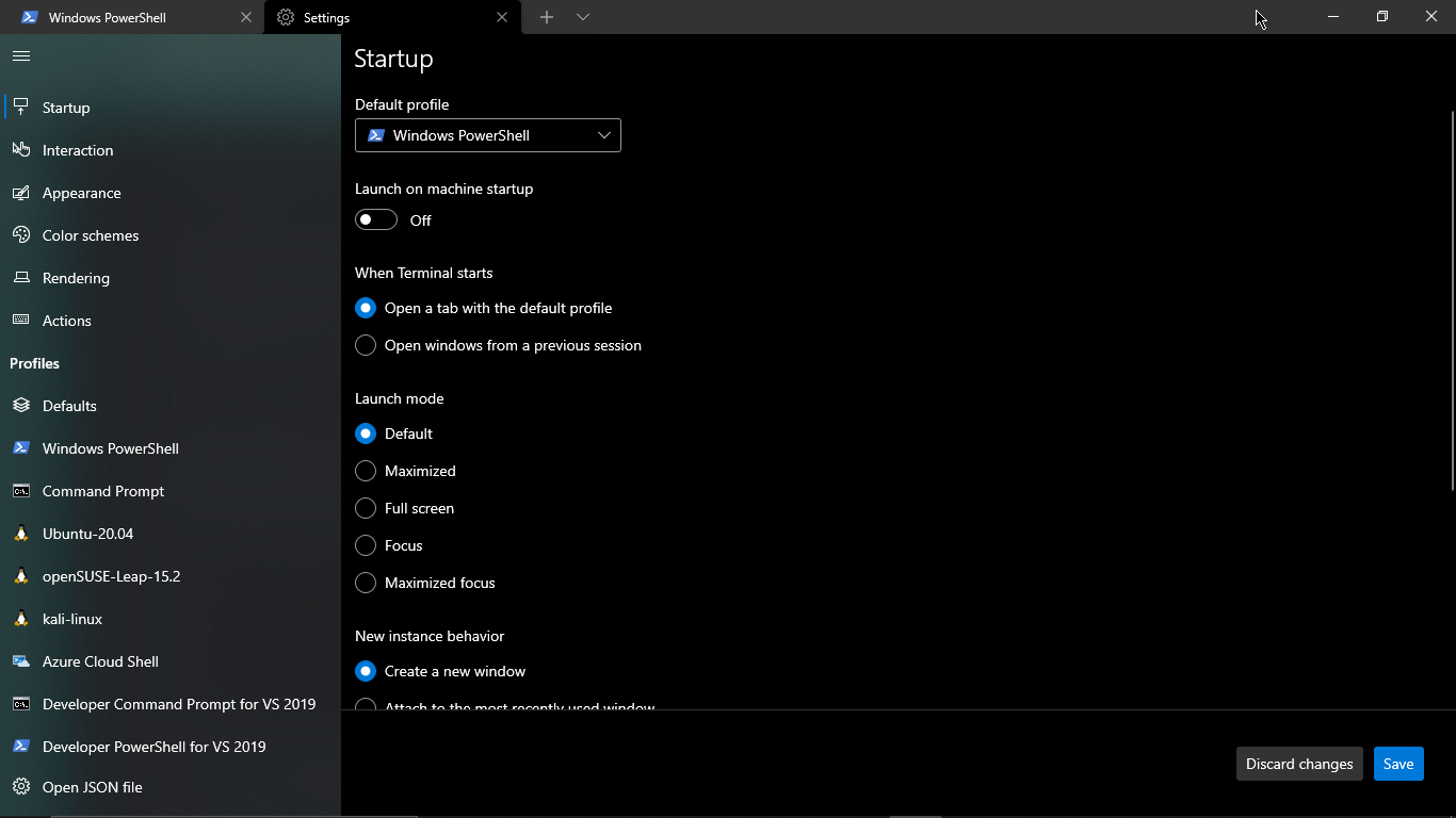 I can't set Windows Terminal to be my default console because I can't find `Default Terminal ...