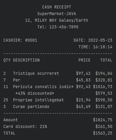 GitHub - e-tregubov/receipt: Console app implements the functionality ...