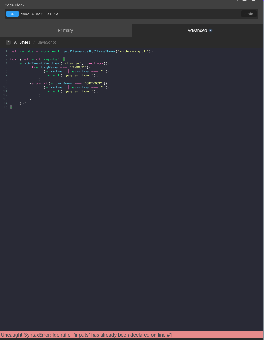 Variable Already Declared · Issue 3061 · Soflyyoxygen Bugs And Features · Github 