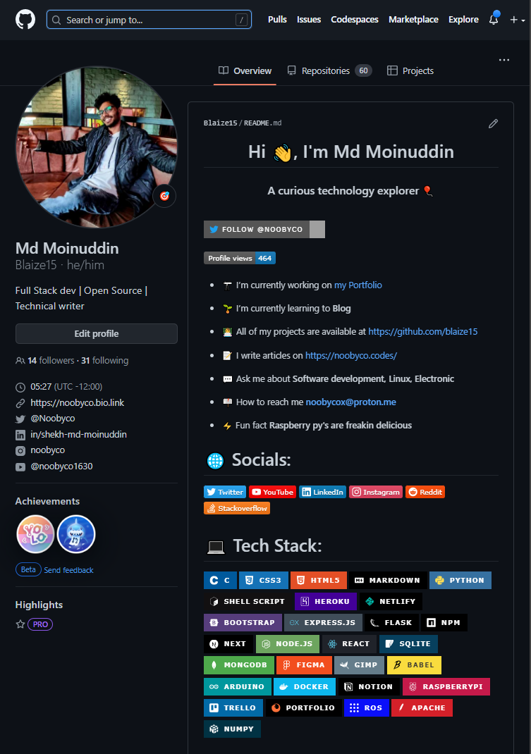 [PROFILE ADDITION] · Issue #1773 · EddieHubCommunity/awesome-github-profiles · GitHub