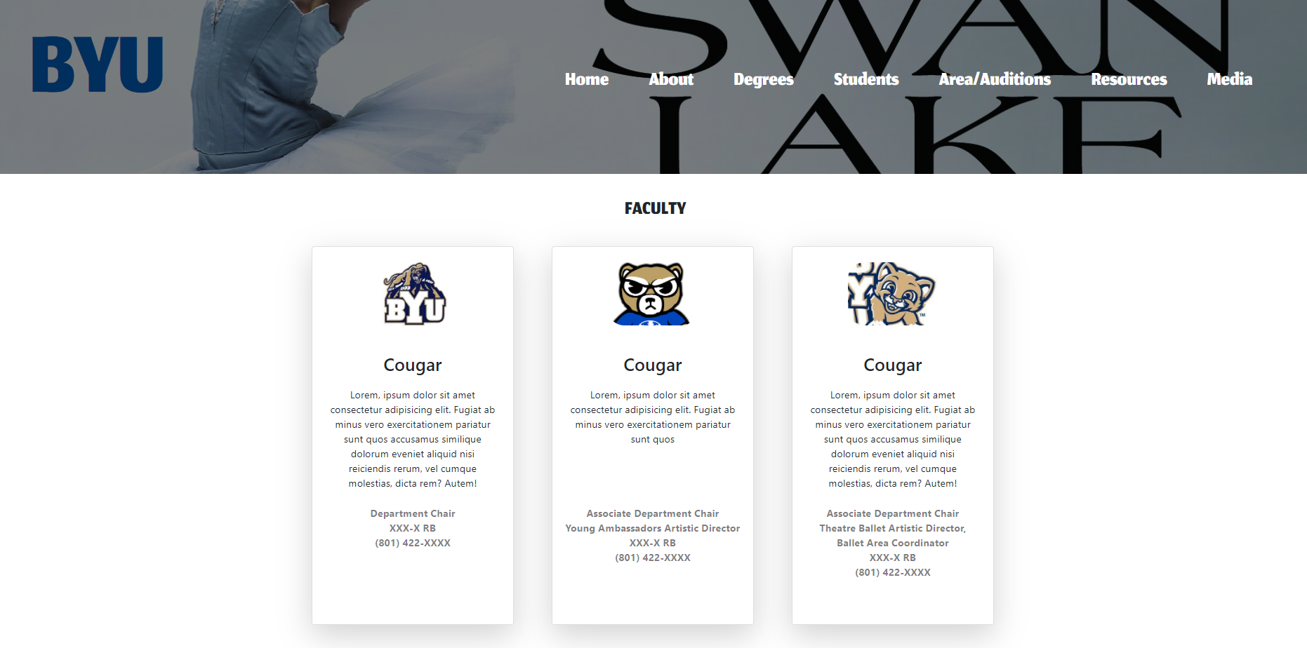 GitHub - ForestLin2020/DanceDepartment: A department website demo. Basically including three ...