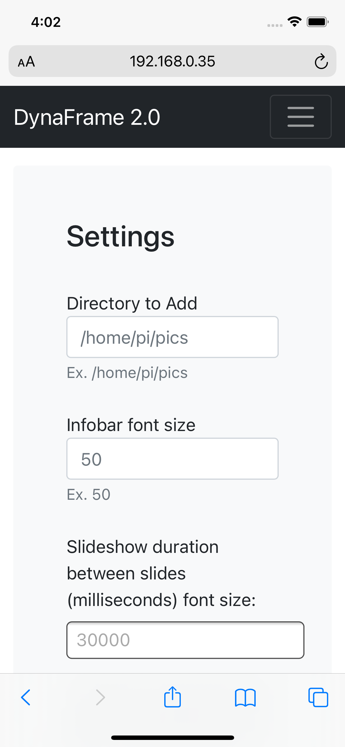 App for smartphones? · Issue #42 · Geektoolkit/Dynaframe3 · GitHub