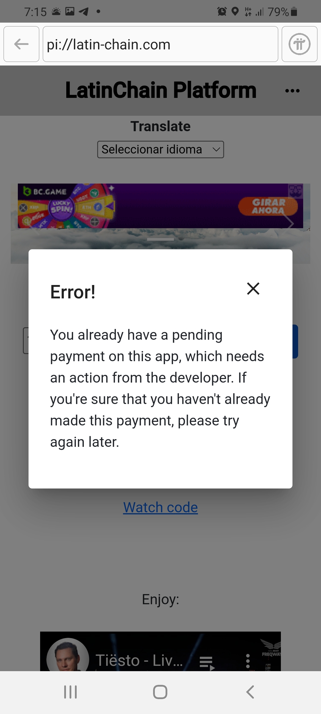 Some errors happening on onIncompletePaymentFound(payment) · Issue #154 · pi-apps/pi-platform ...