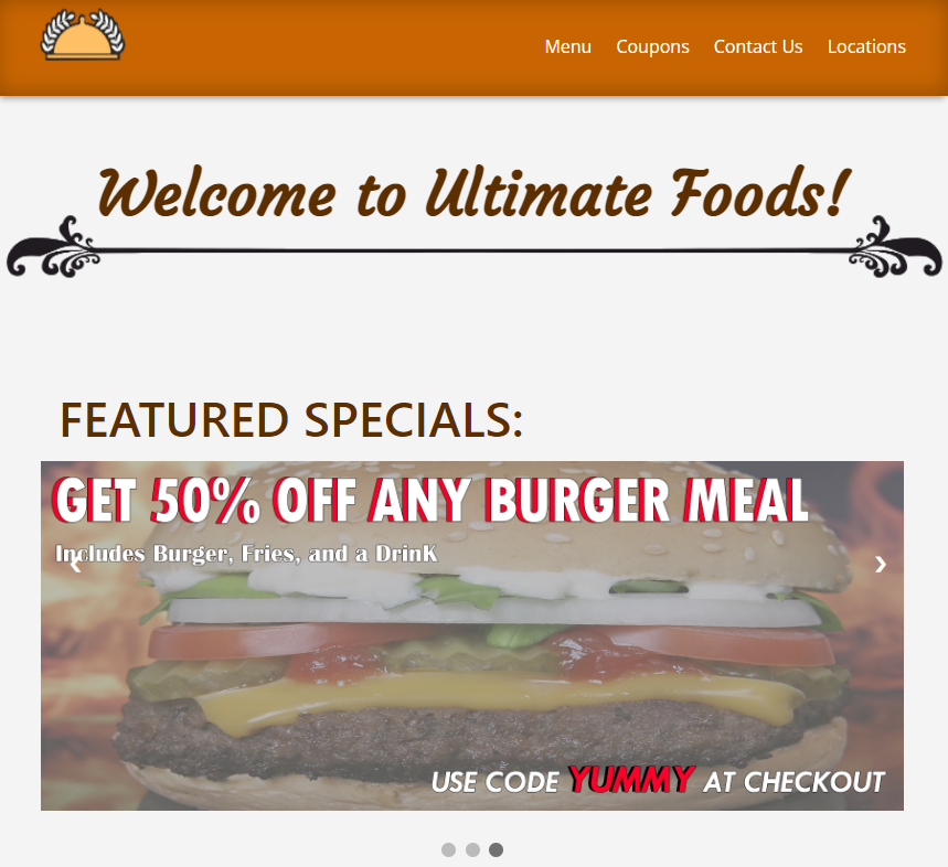 GitHub - knat01/Ultimate-Foods: University Project to create a Food ...