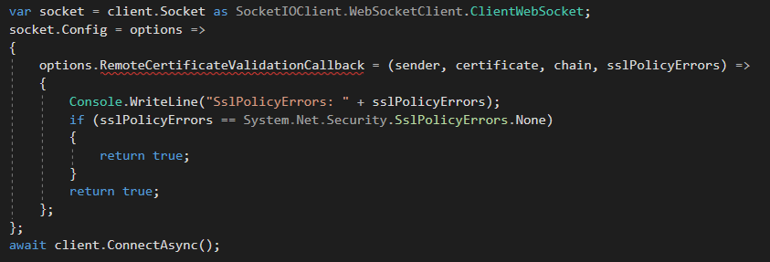 No such definition RemoteCertificateValidationCallback · Issue #141 · doghappy/socket.io-client ...