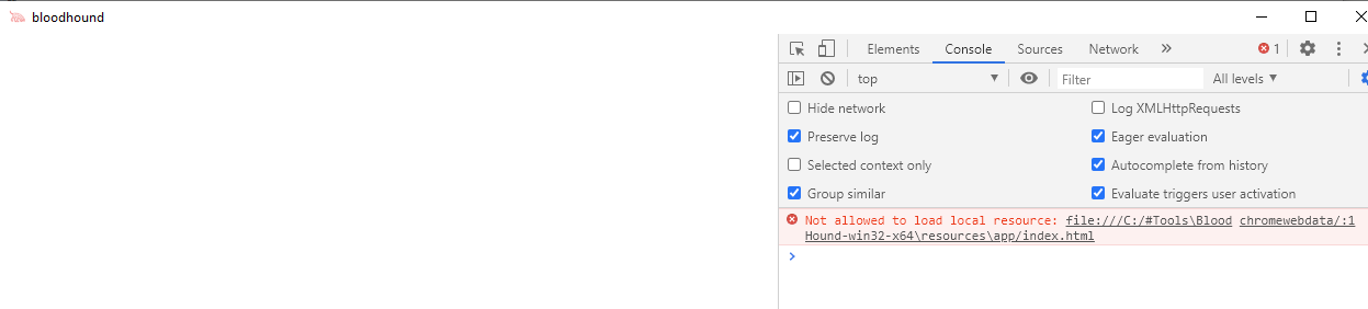 Bloodhound loads to white screen · Issue #362 · SpecterOps/BloodHound ...