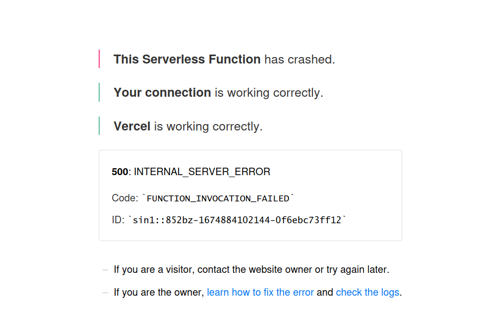 api部署在vercel上，今天发起请求一直出错 · Issue #1688 · Binaryify/NeteaseCloudMusicApi · GitHub