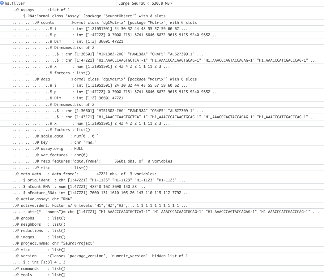 subset() changing values in the nFeature_RNA and nCount_RNA to zero · Issue #7299 · satijalab ...