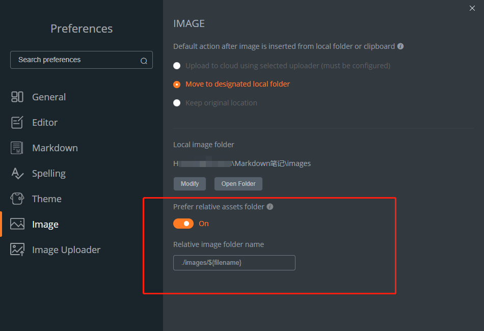 请教一个图片保存路径使用${filename}的问题 · Issue #3444 · marktext/marktext · GitHub
