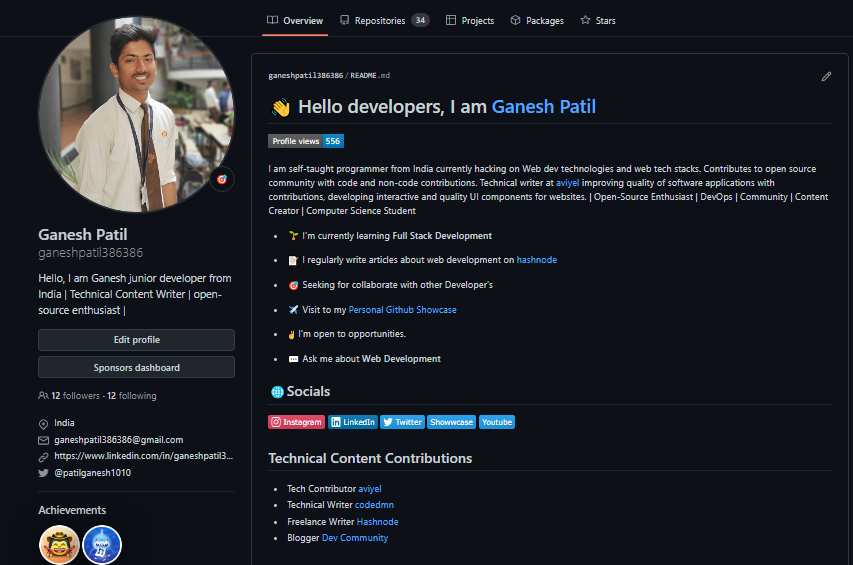 Ganesh Patil · Issue 1243 · Eddiehubcommunityawesome Github Profiles · Github 8679