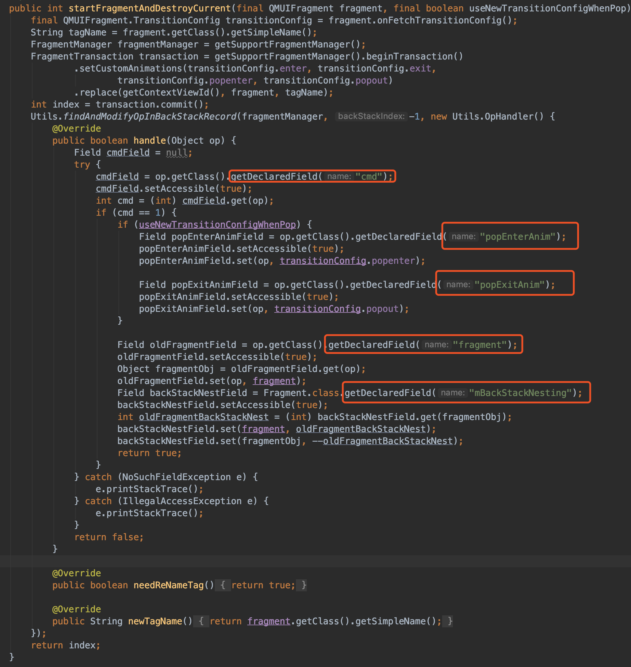 startFragmentAndDestroyCurrent异常问题 · Issue #613 · Tencent/QMUI_Android · GitHub
