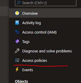 Lab 07 - Exercise 2, Task 3 step 4 Access Policies moved · Issue #554 · MicrosoftLearning/AZ-204 ...