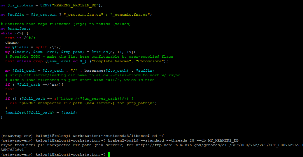 kraken2-build --download-library error for bacteria: ftp_path na ...