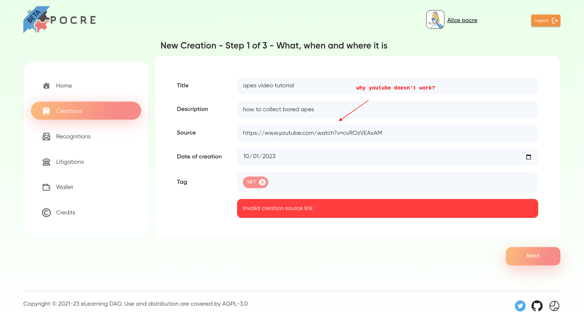 Youtube linking doesn't work · Issue #292 · OSPsolutions/POCRE · GitHub