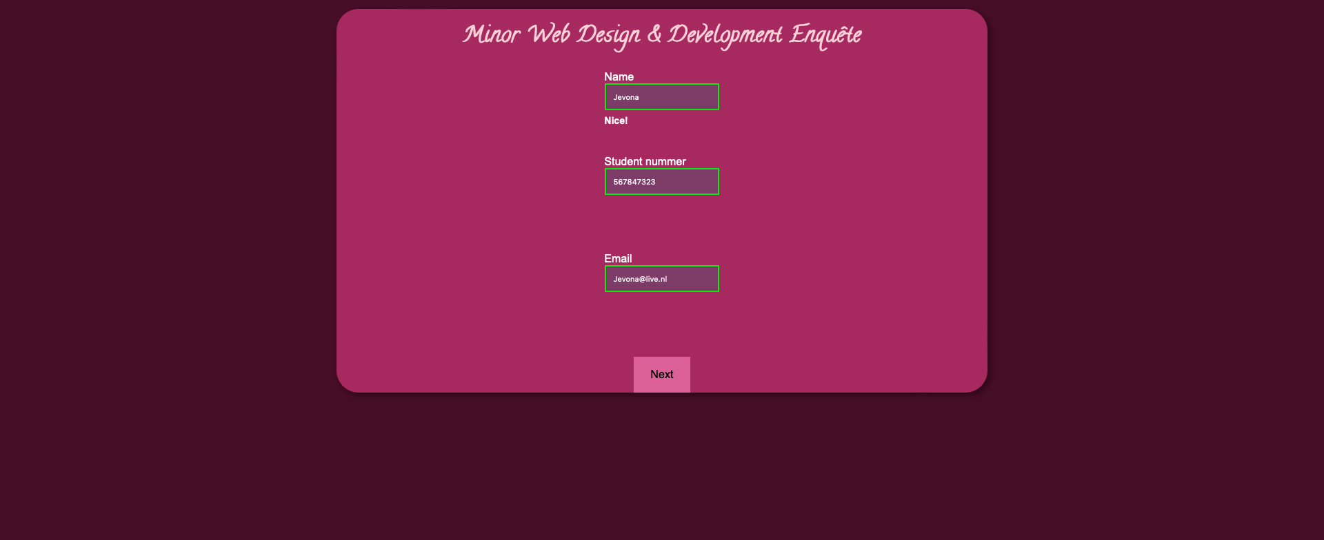 GitHub - RainbowJM/minor-enquete-bt: For the course Browser Technologies, made a website product ...