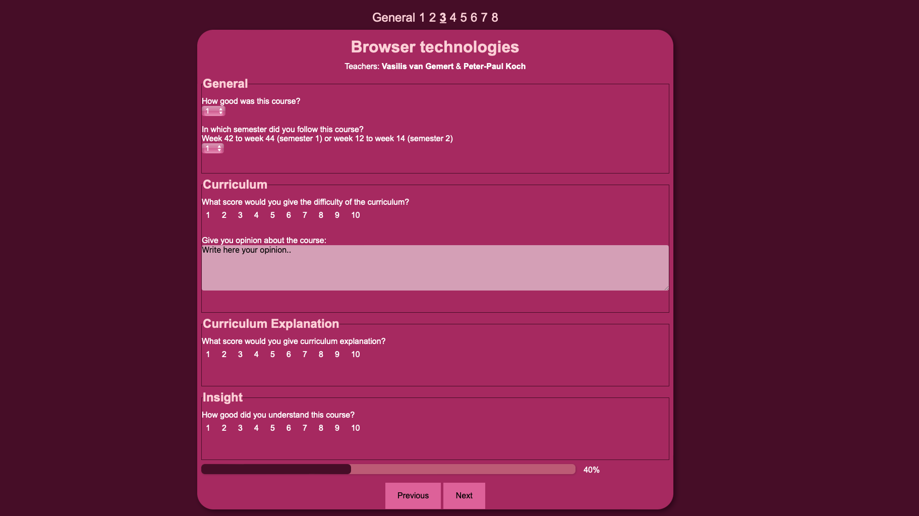 GitHub - RainbowJM/minor-enquete-bt: For the course Browser Technologies, made a website product ...
