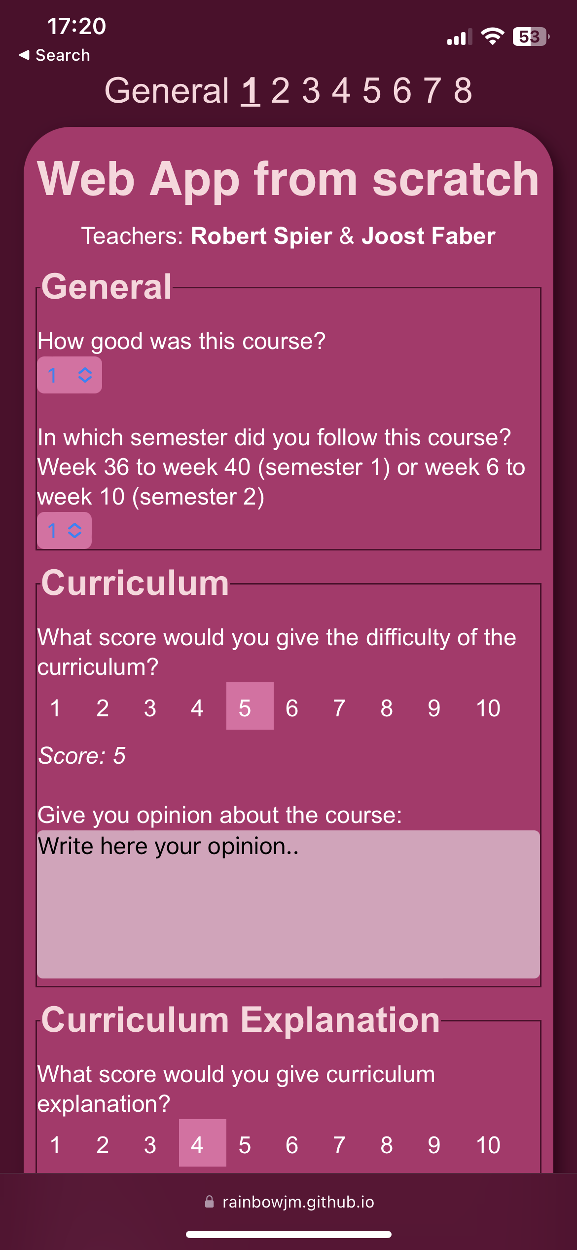 GitHub - RainbowJM/minor-enquete-bt: For the course Browser Technologies, made a website product ...