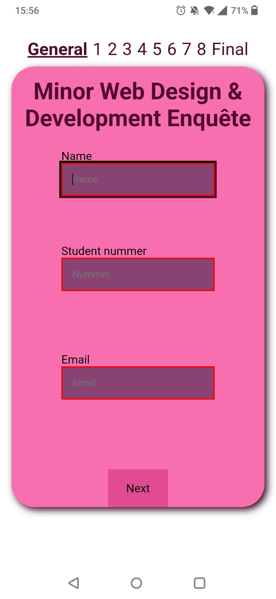 GitHub - RainbowJM/minor-enquete-bt: For the course Browser Technologies, made a website product ...