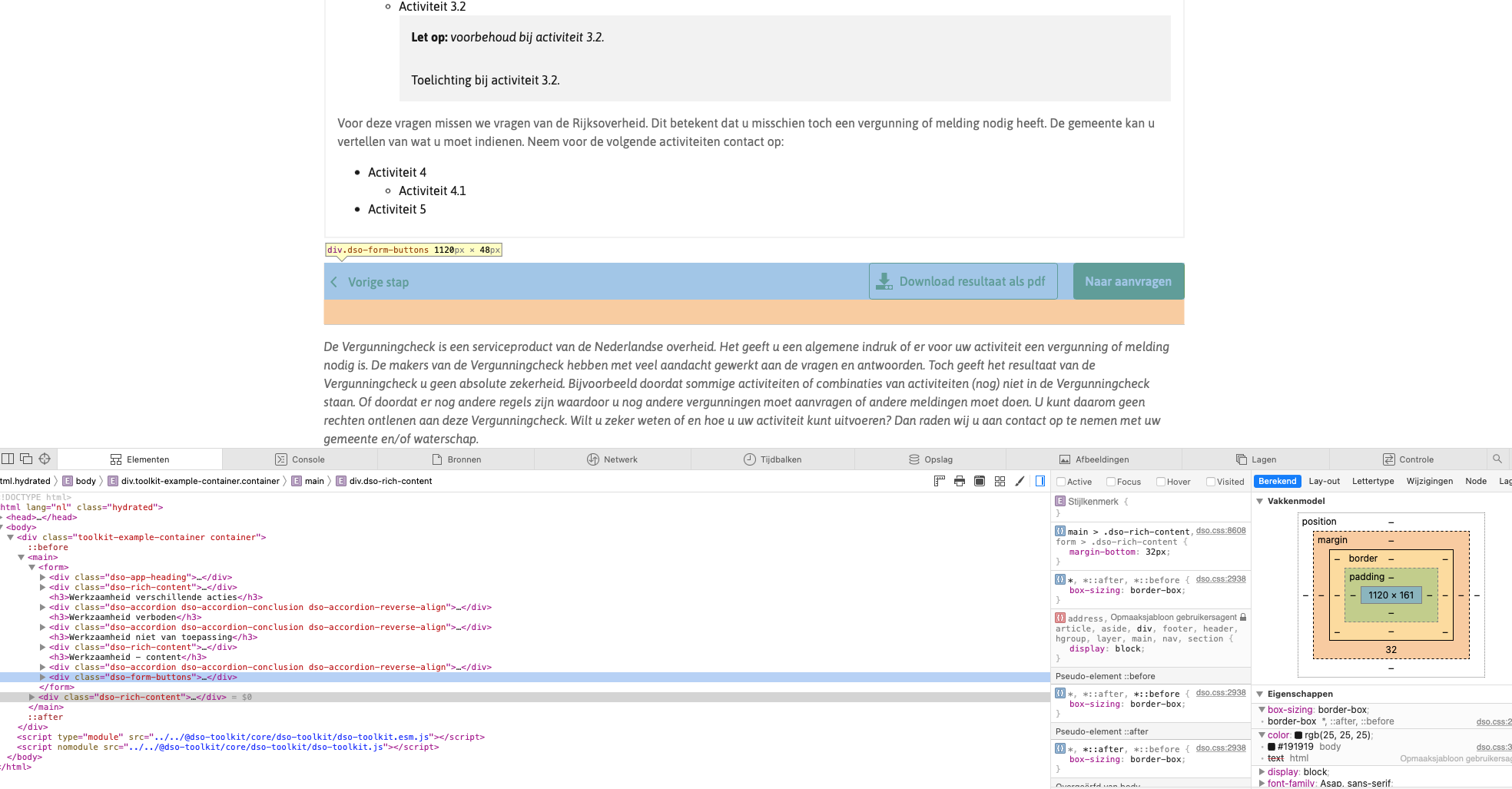 Voorbeeldpagina: Vergunningcheck Conclusie · Issue #1396 · dso-toolkit/dso-toolkit · GitHub