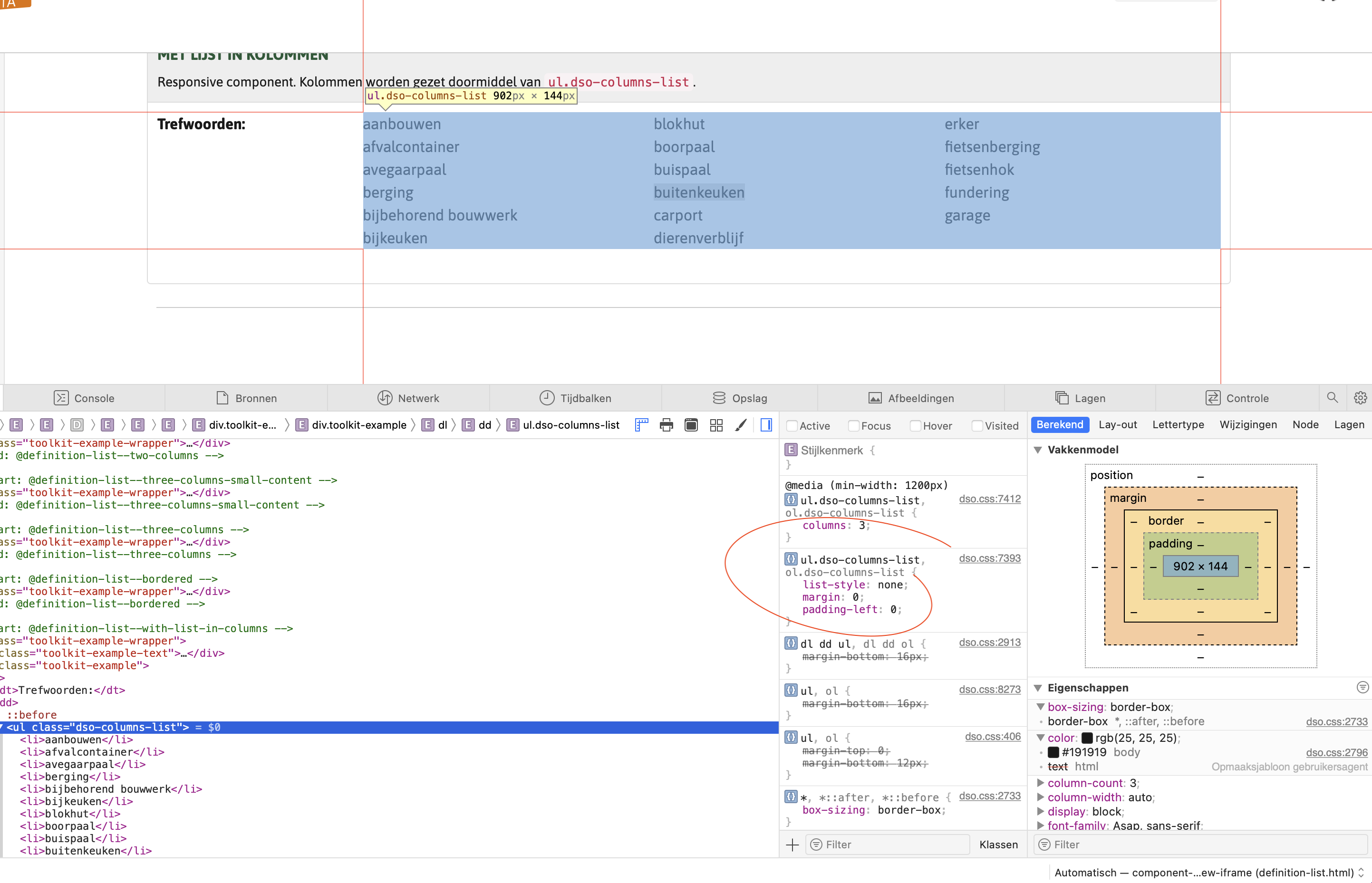 Vertical margin lijsten en Definition List optimalisatie · Issue #1472 · dso-toolkit/dso-toolkit ...