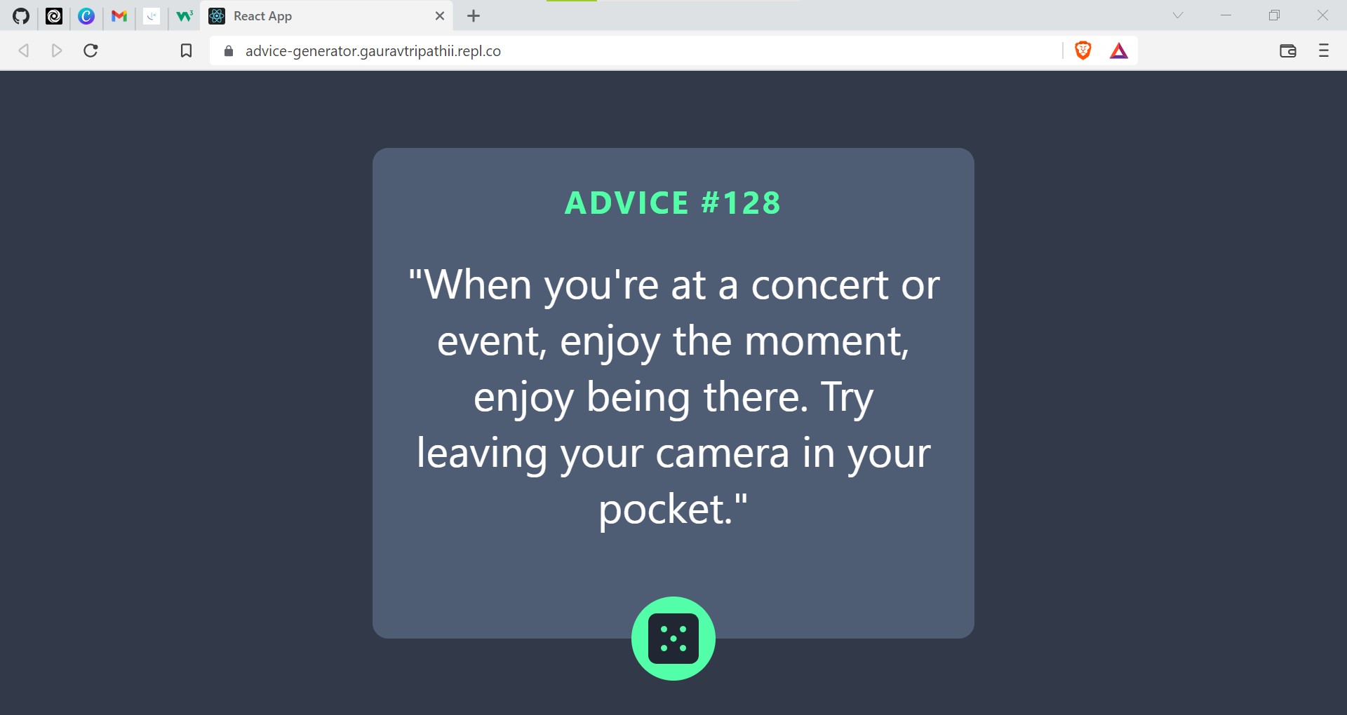 GitHub - Gauravtripathii/advice-generator