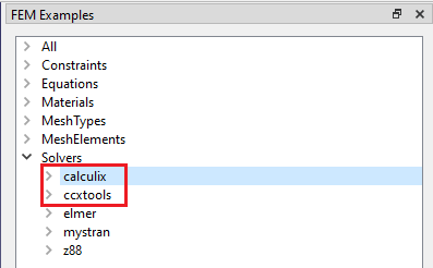 [Problem] FEM Examples are unnecessarily duplicated as calculix and ccxtools · Issue #11057 ...
