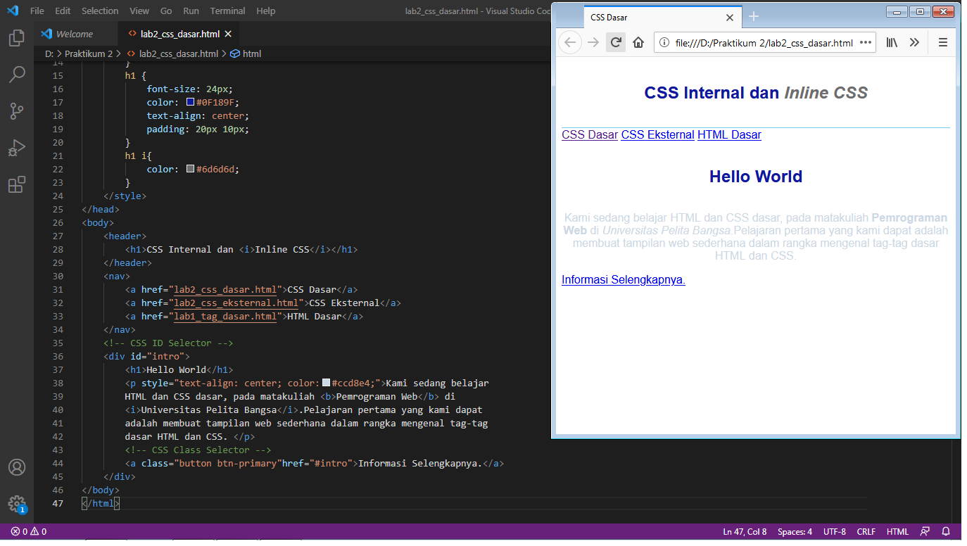 GitHub - Monika-Pakpahan/Lab2Web: Tugas Praktikum 2 Matakuliah ...